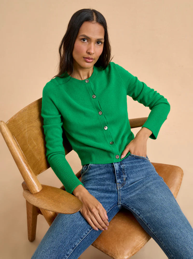 Solid Lean Lines Cardigan in Shamrock – Bunny and Babe Winnetka