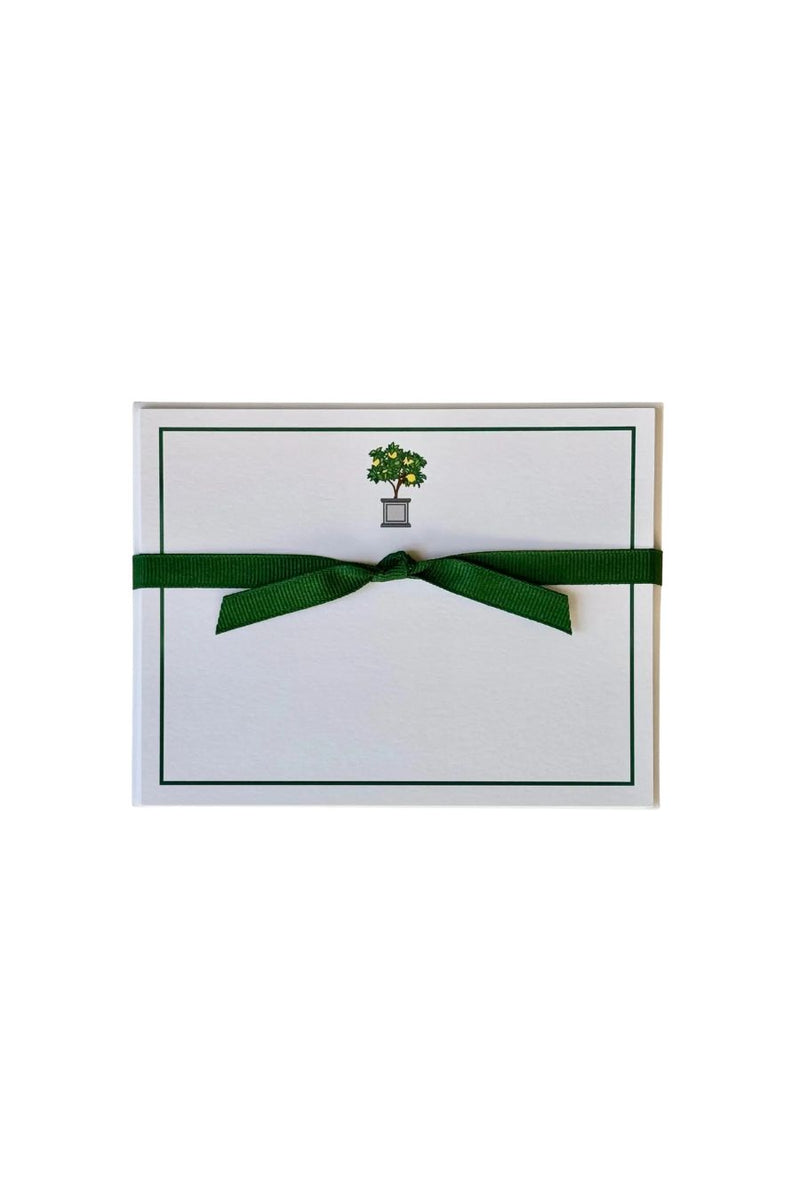 Lemon Tree Flat Note Cards – Bunny and Babe Winnetka